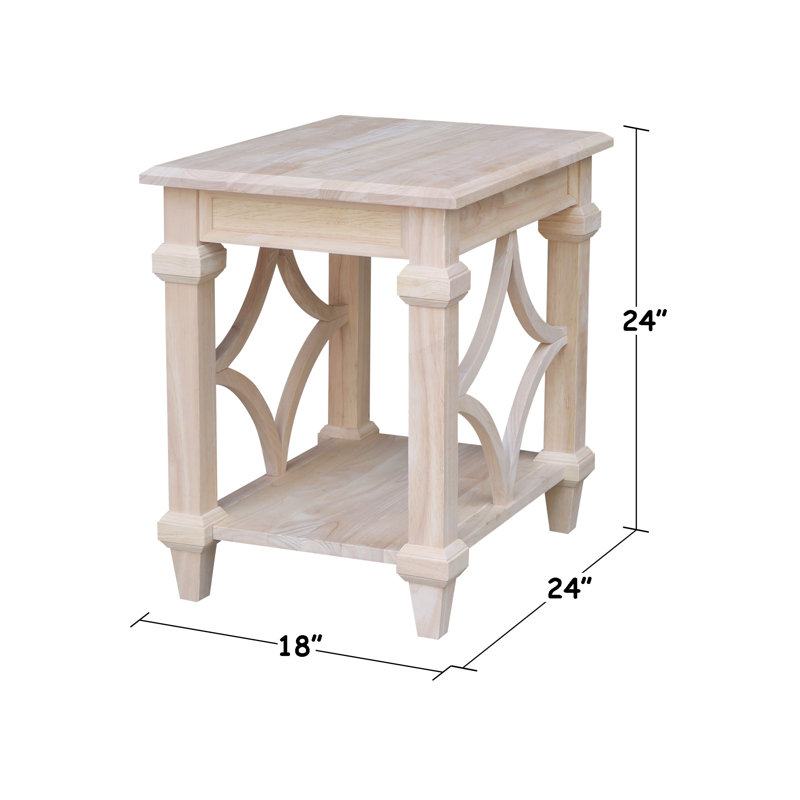 Rosalind Wheeler Antoino Solid Wood End Table with Storage | Wayfair