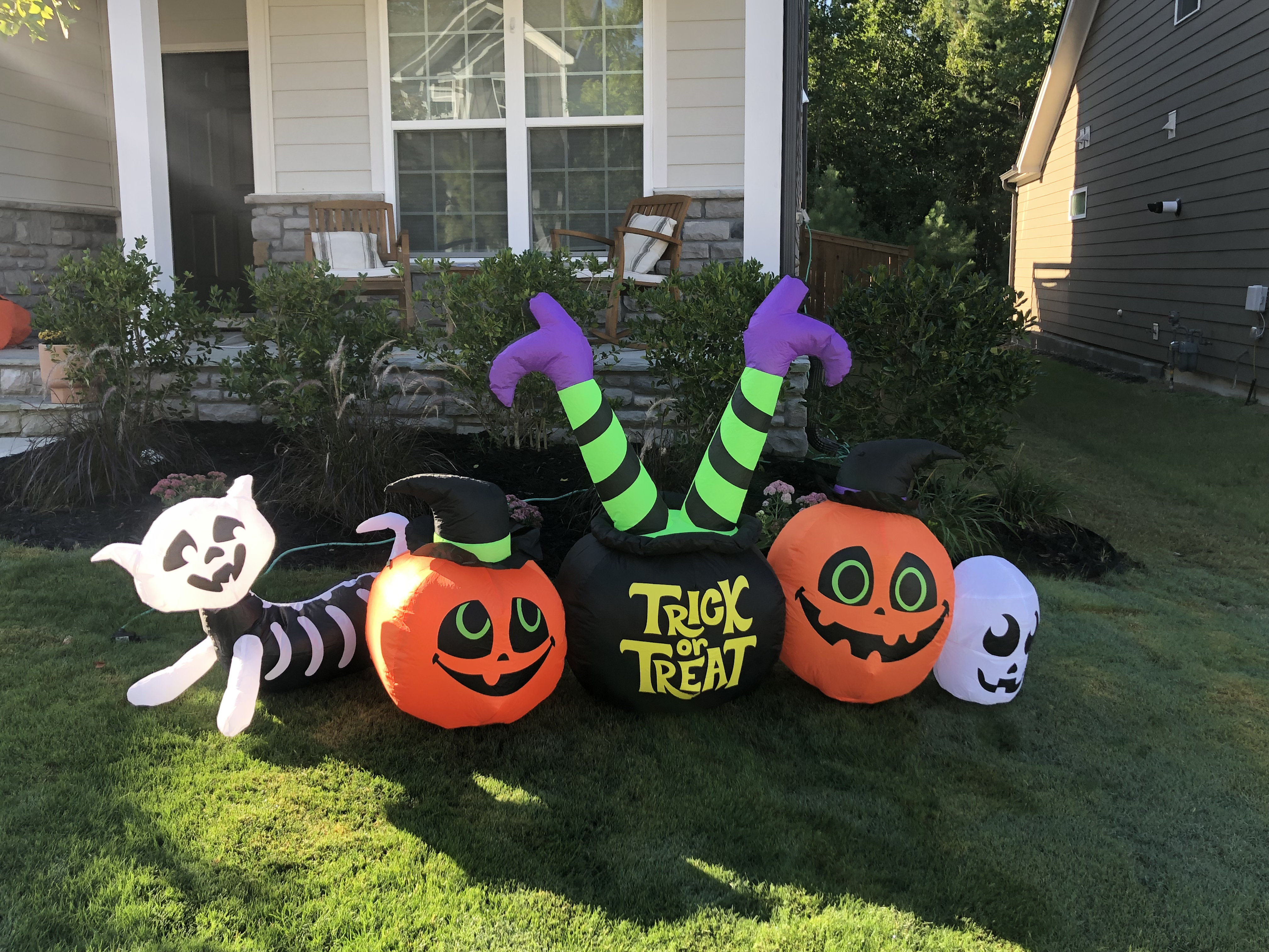 The Holiday Aisle® Halloween Pumpkins Inflatable | Wayfair