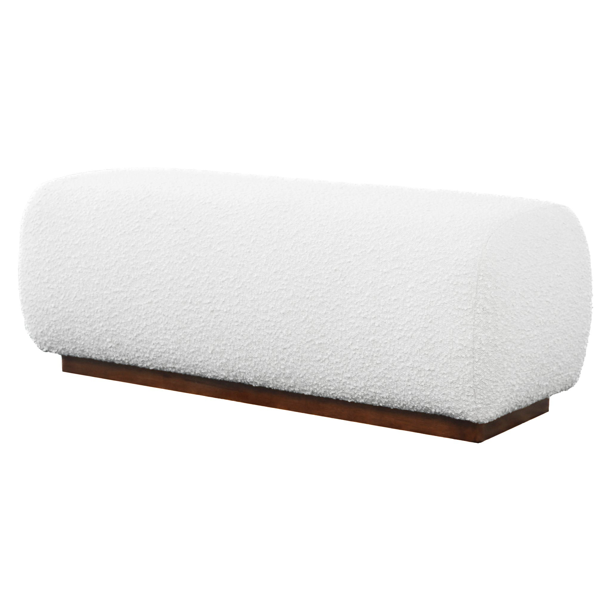 Corrigan Studio® Kelvin Ivory Boucle Bench | Wayfair