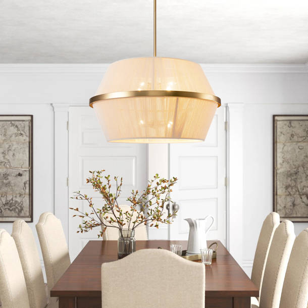 Everly Quinn Renessa 6 - Light Bleached Natural Rope/Patinaed Brass ...