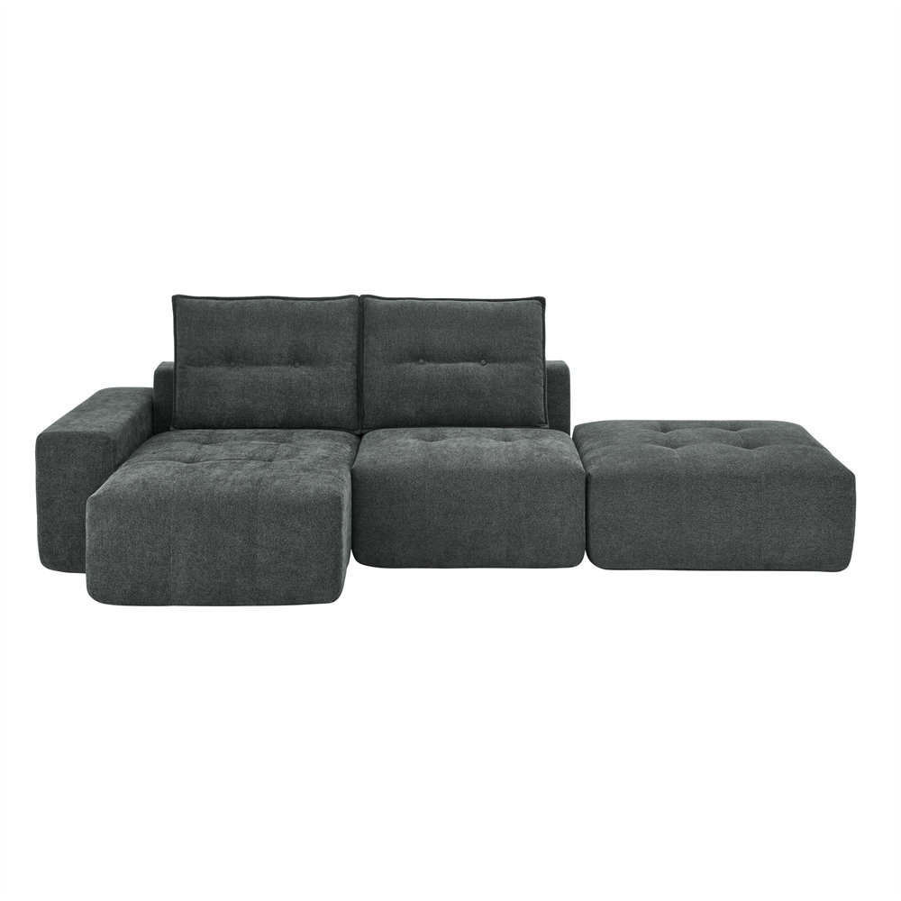 Latitude Run® Modular Sectional Sofa Couch No Assembly Required L ...