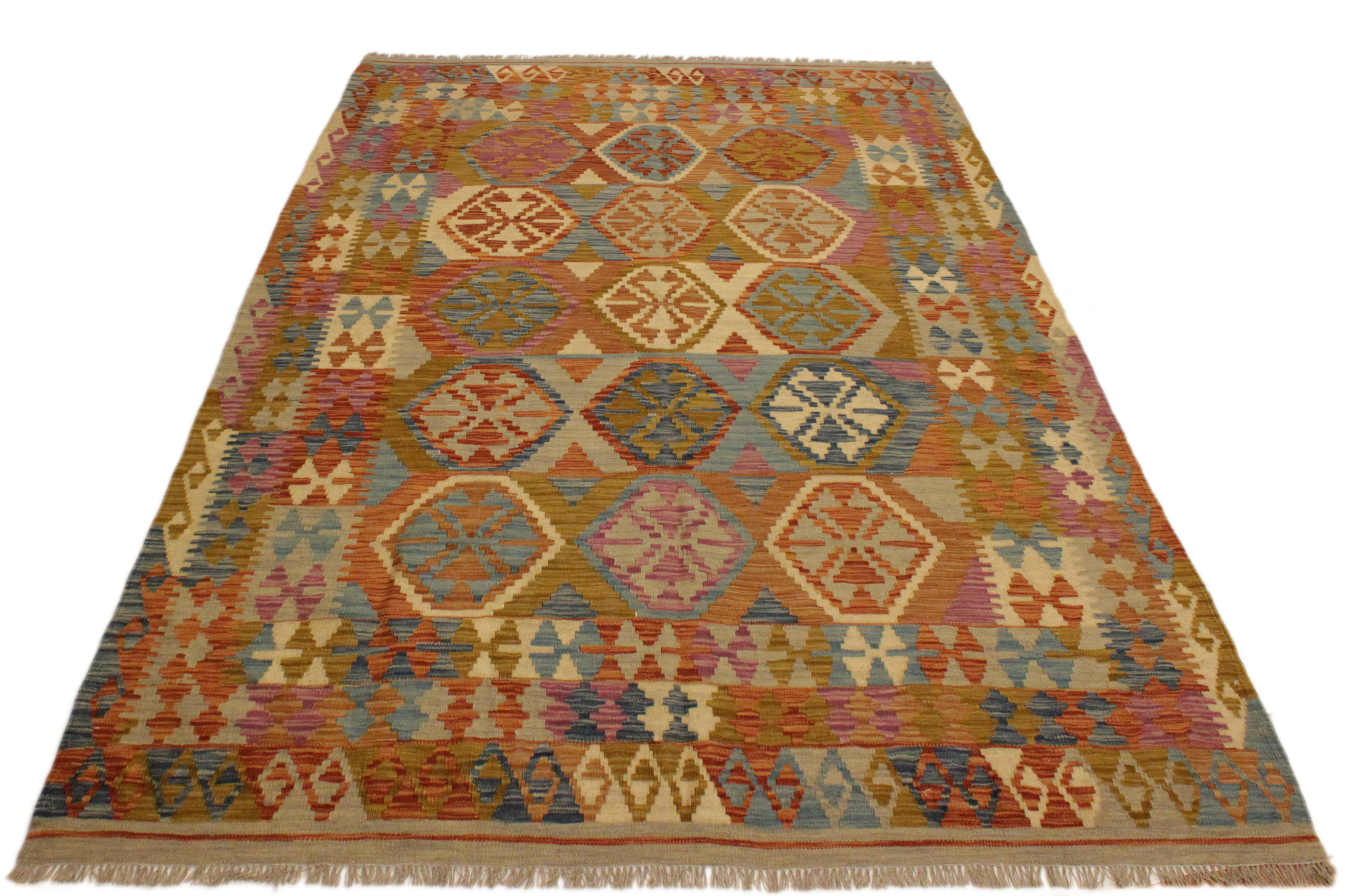 Isabelline One-of-a-Kind Sinclair Handmade Kilim 5'11" x 7'9" Wool ...