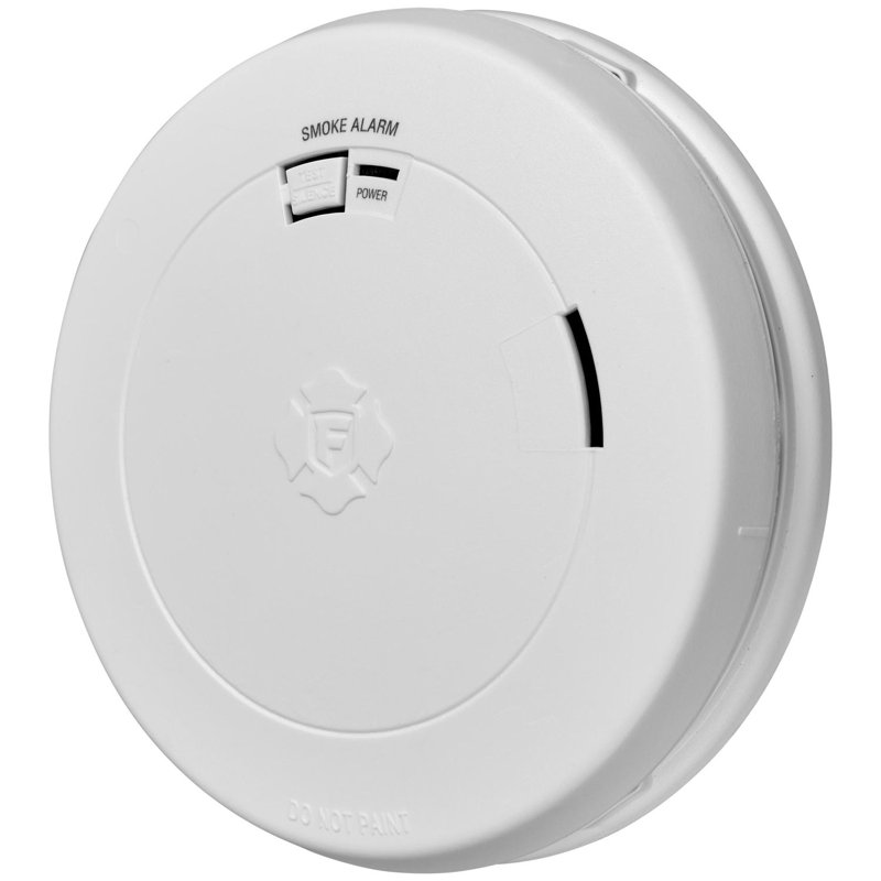 First Alert Slim Battery-Powered Photoelectric Smoke Detector 1 pk ...