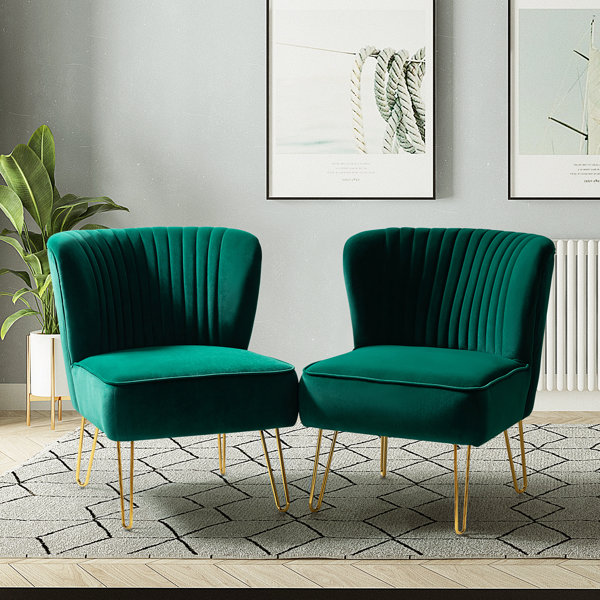 Etta Avenue™ Celisha Velvet Side Chair & Reviews - Wayfair Canada