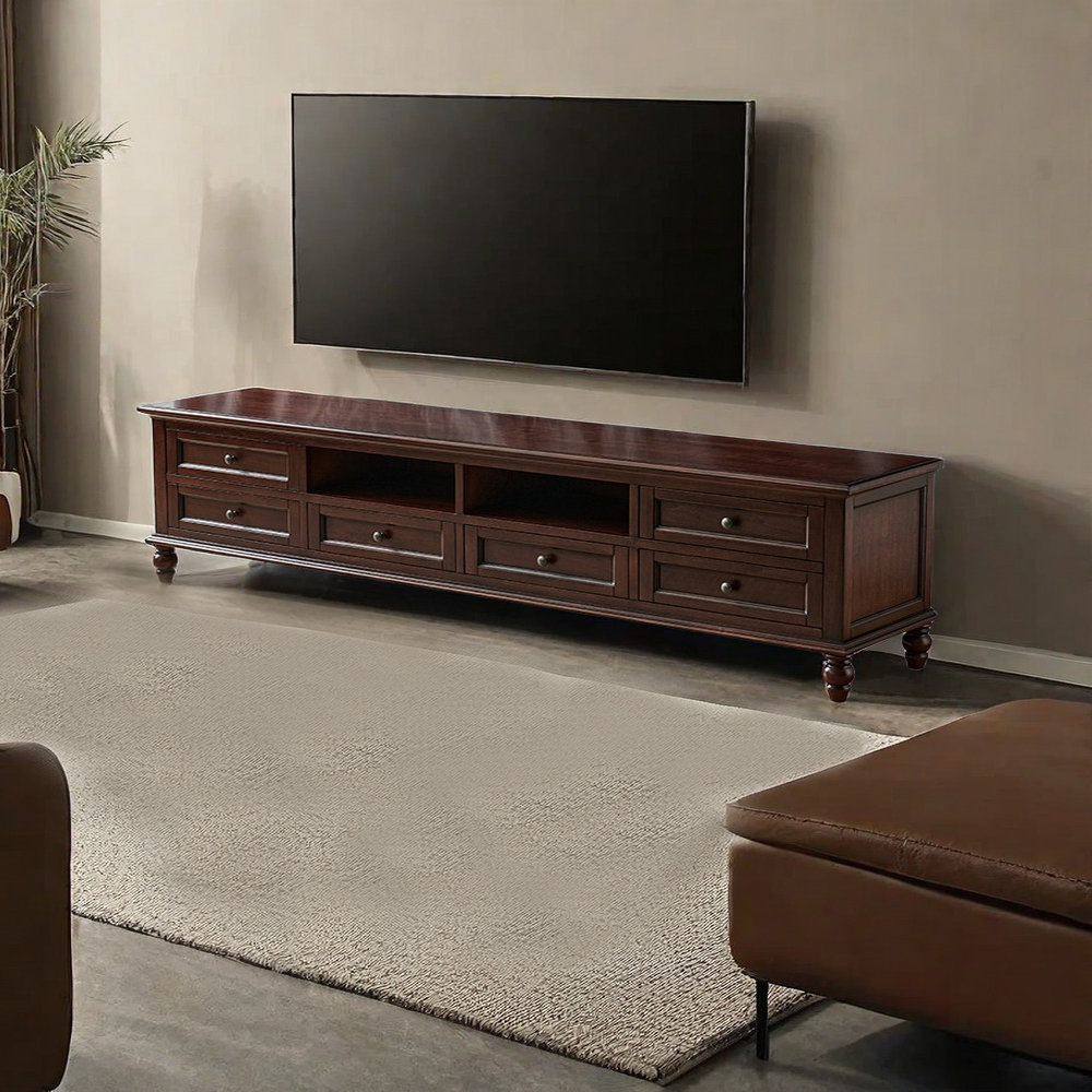 moonlight design Retro American TV Stand 86.61'' Media Console | Wayfair