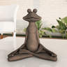 August Grove® Laird Meditating Frog Yard Statue - Zen Yoga Resin Toad ...