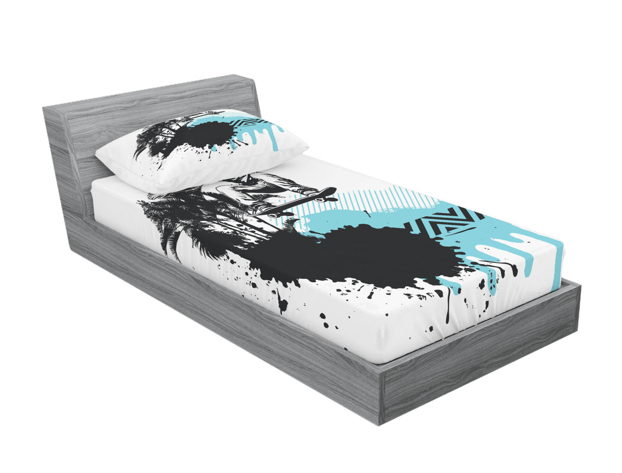 Ambesonne Skater Jumping Sheet set | Wayfair