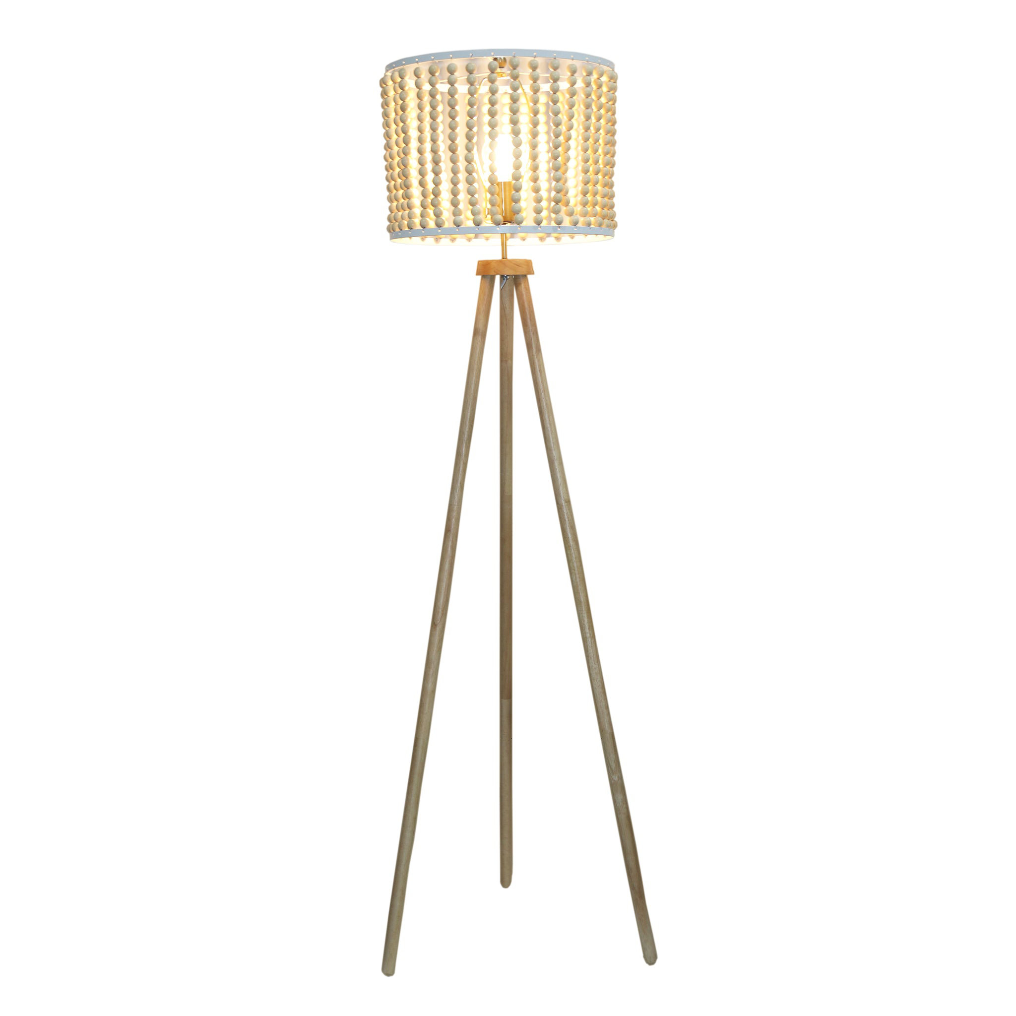 Dakota Fields Brillo Three Legged Floor Lamp Natural - Wayfair Canada