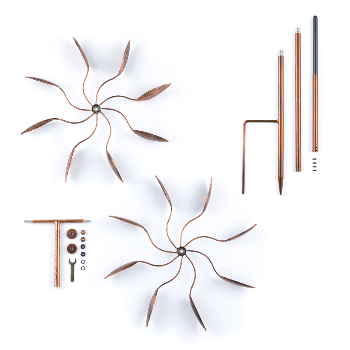 Arlmont & Co. Haden Metal Kinetic Wind Spinner Garden Stake & Reviews ...