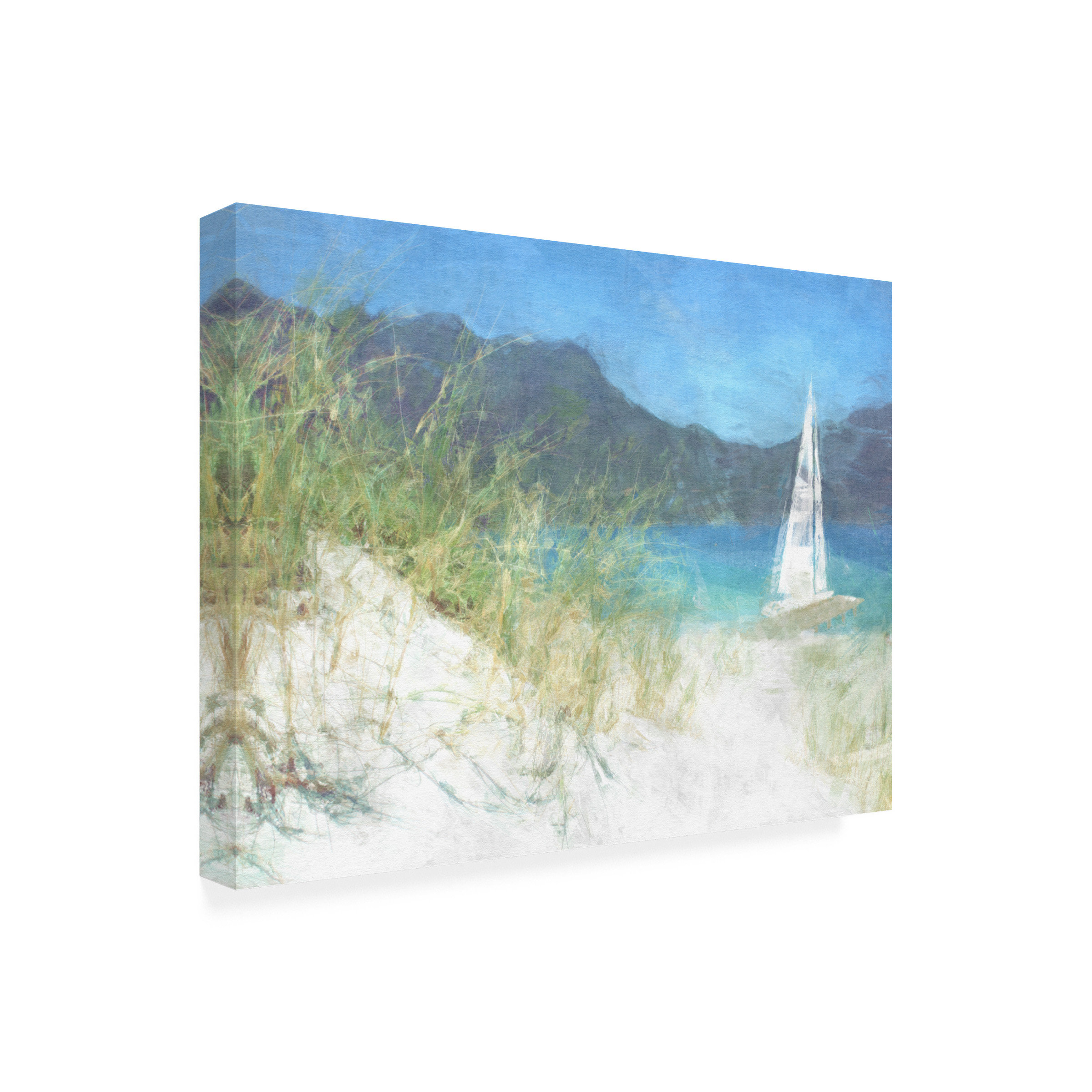 Breakwater Bay Noah Bay 'Yacht Waiting' Outdoor Canvas | Wayfair