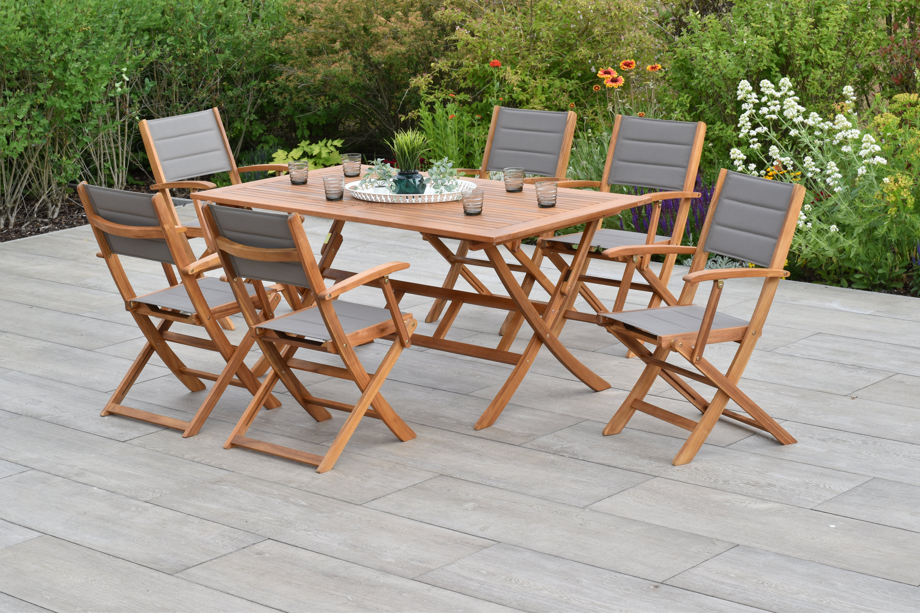 Lark Manor Bott Rectangular 6 - Person 160cm Long Dining Set | Wayfair ...