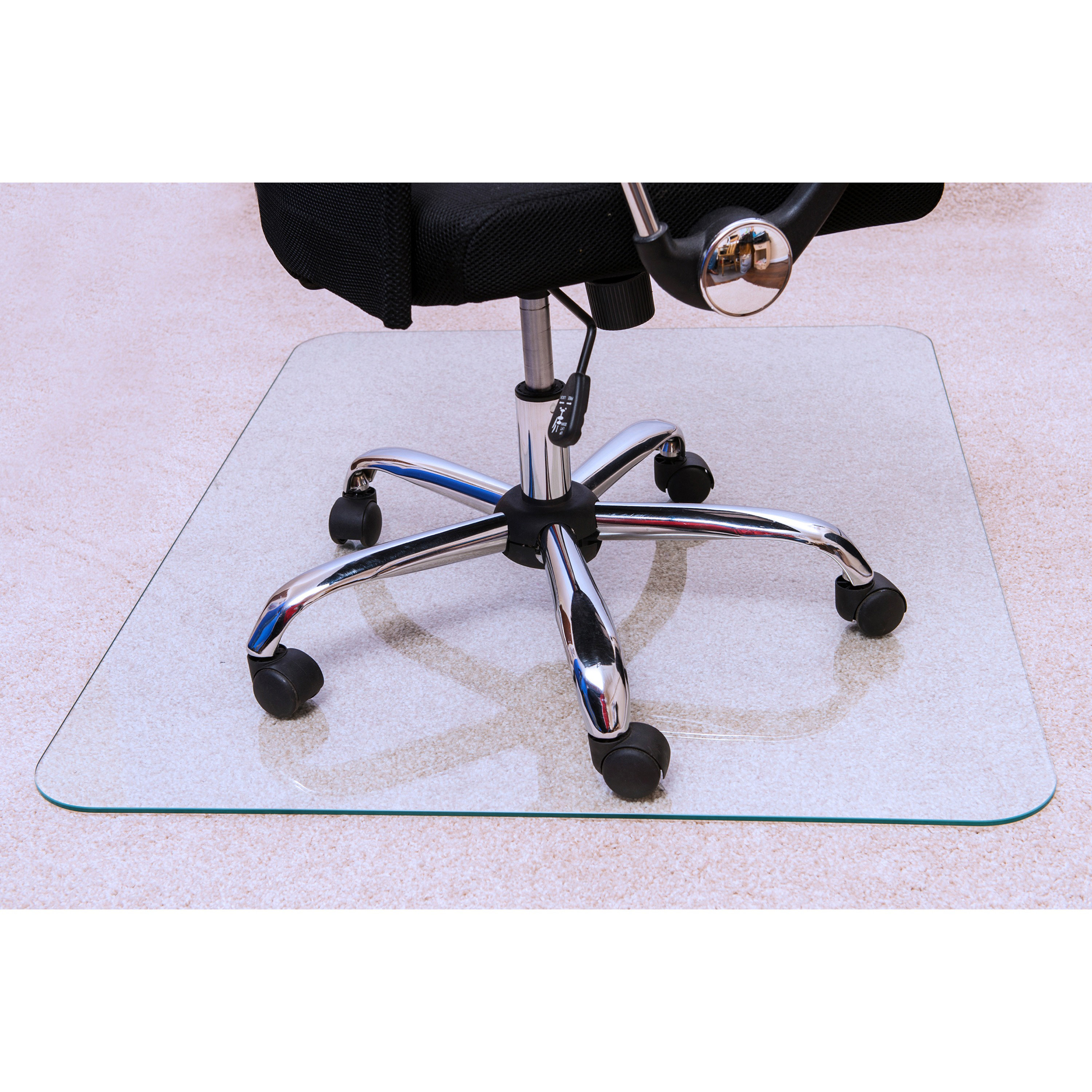 Floortex® Glaciermat Glass Chair Mat for Hard Floors & Carpets ...