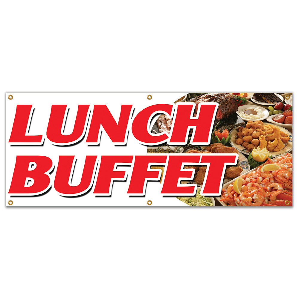 SignMission Lunch Buffet Banner Sign | Wayfair