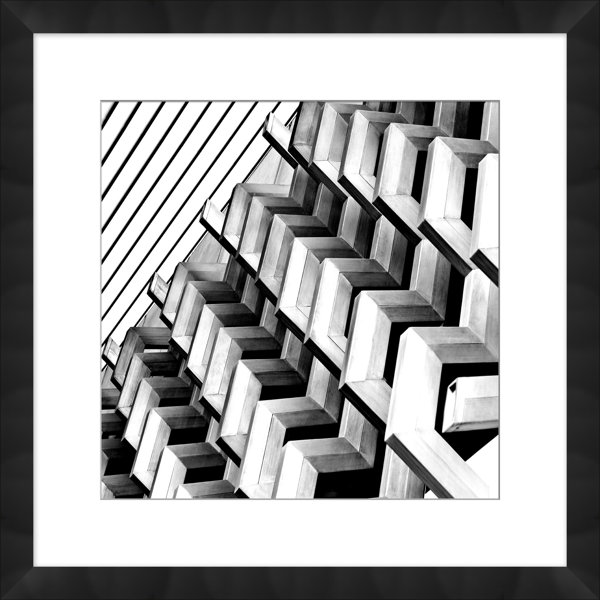 Wendover Art Group Window Geometry Window Geometry 1 Framed On Paper by ...