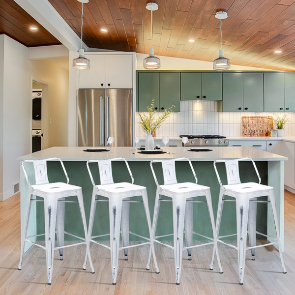 Zipcode Design™ Devan Counter Stool with Metal Frame & Reviews ...