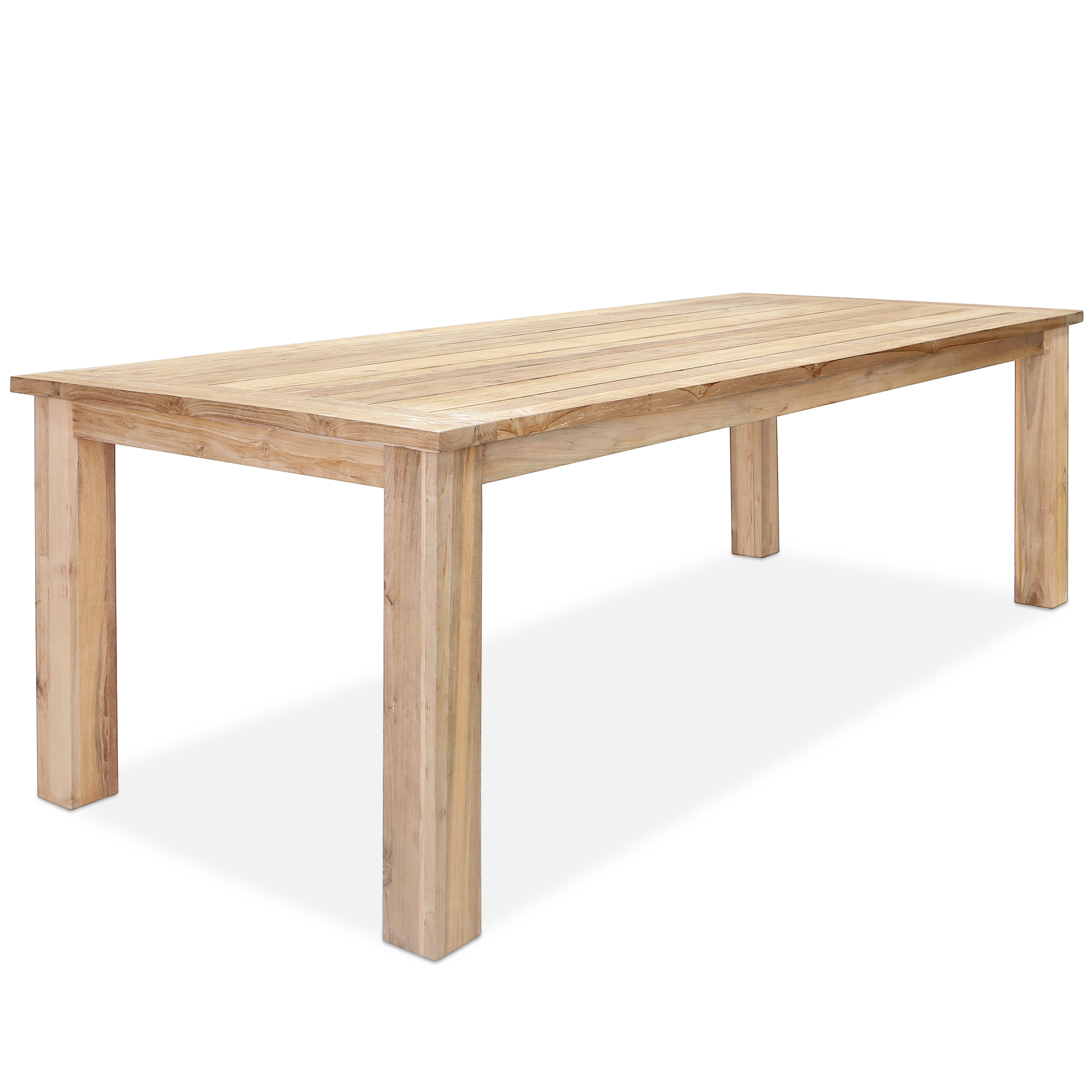 Three Posts™ Morones Rectangular Dining Table in Solid Reclaimed Teak ...