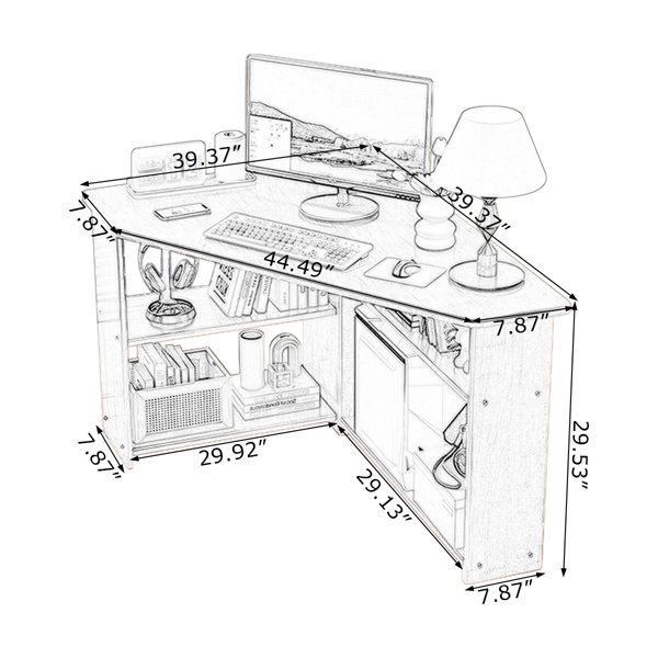 Cozynest Free Form Solid Wood desks | Wayfair