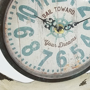 Breakwater Bay Metal Anchor Tabletop Clock & Reviews | Wayfair