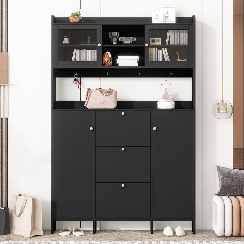 Latitude Run® Hall Tree With Shoe Storage Wayfair