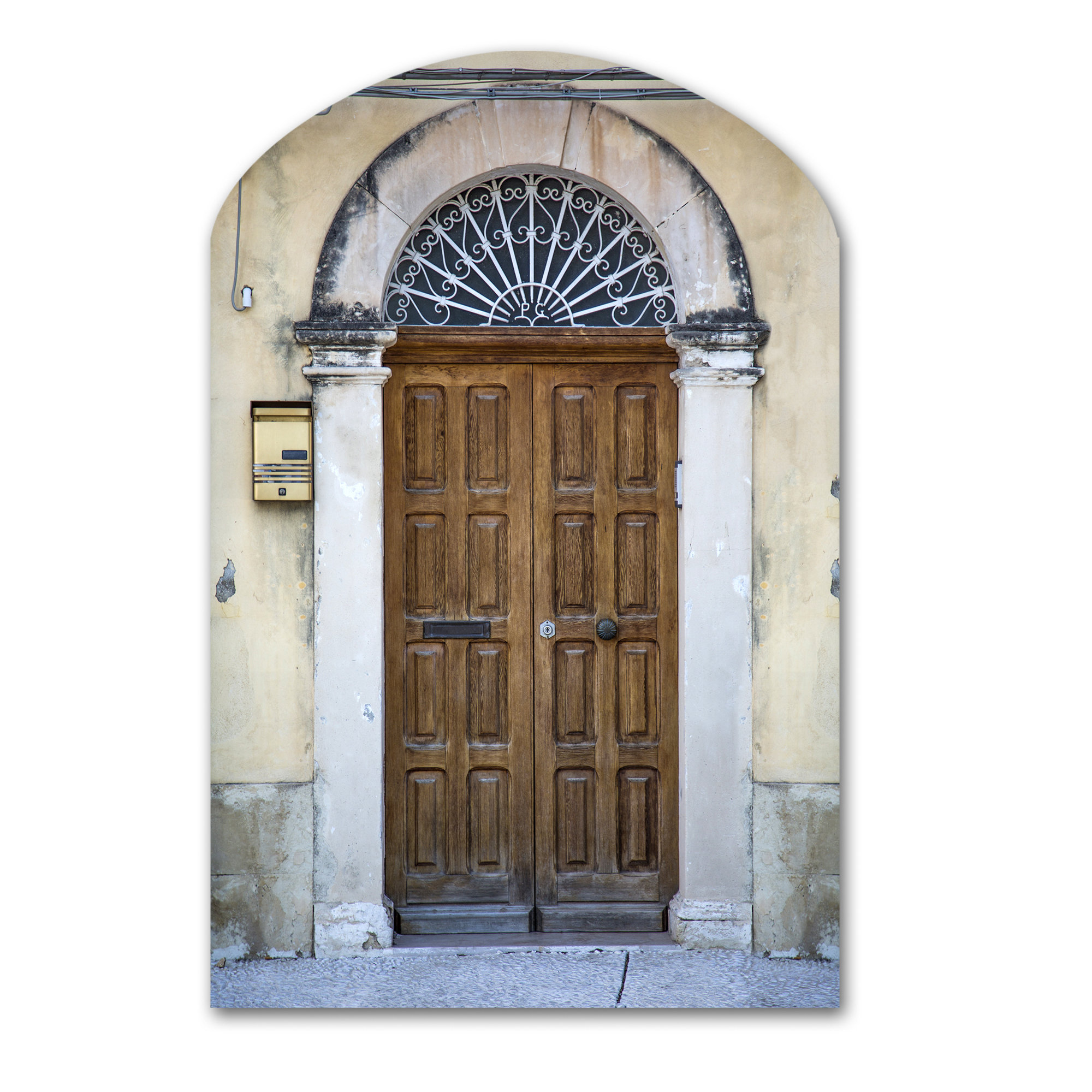 Latitude Run® Vintage Door in Sicily - Vintage Irregular Wall Art ...