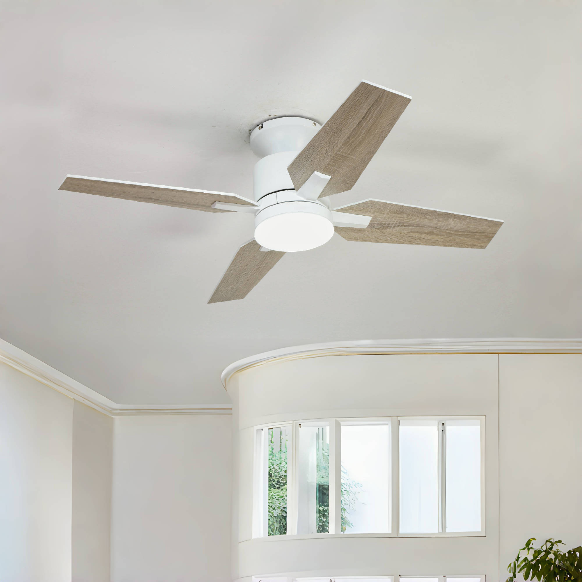 Flybull Jonas 40'' Ceiling Fan with LED Light and Remote Control ...