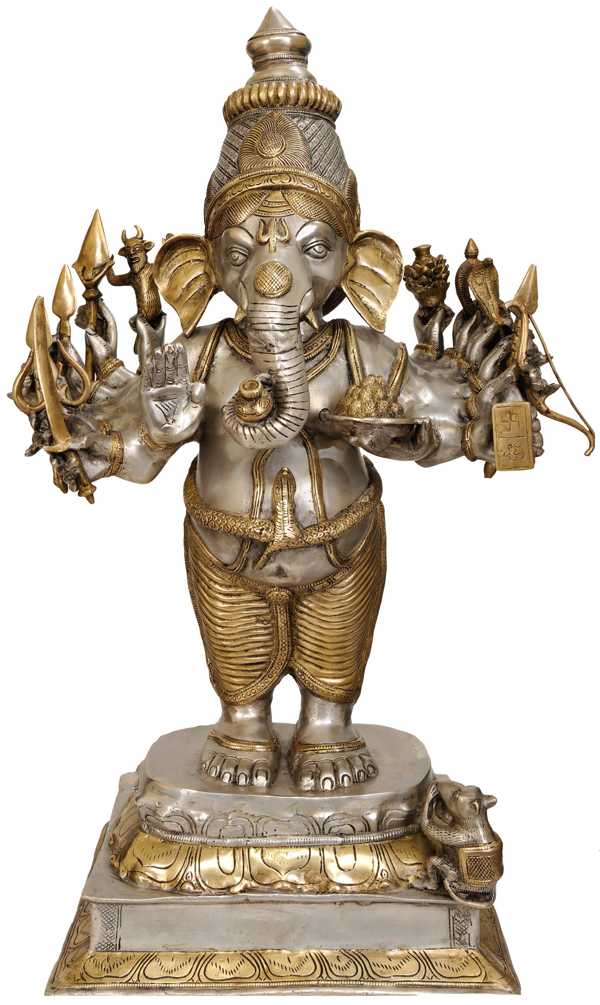 Exotic India Grande taille Vira-Ganesha à seize bras - Wayfair Canada