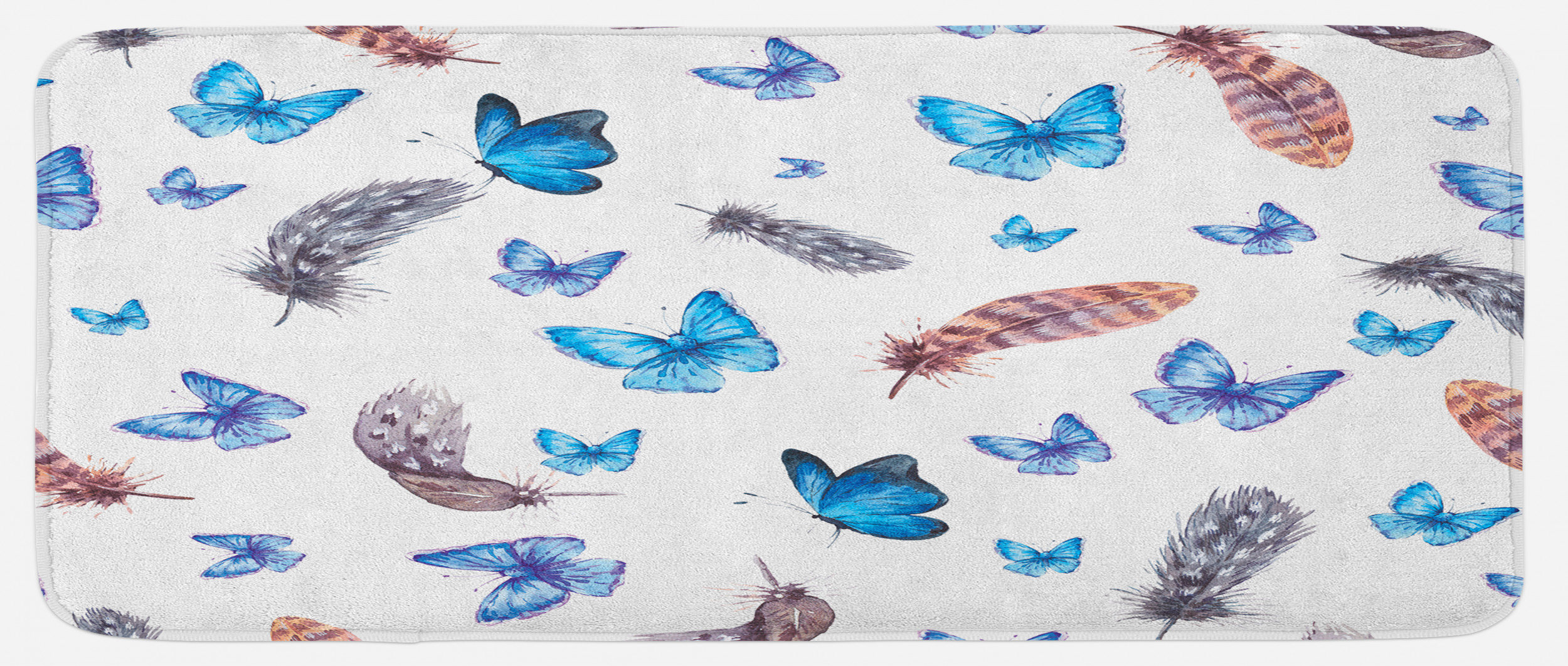 East Urban Home Butterfly Kitchen Mat | Wayfair