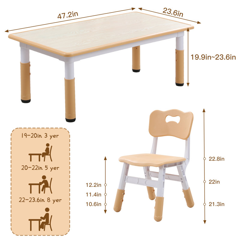 Isabelle & Max™ Alecha 23.6'' Art Desk Chair Set | Wayfair