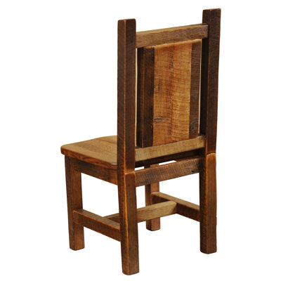 Fireside Lodge Barnwood Solid Wood Side Chair | Wayfair