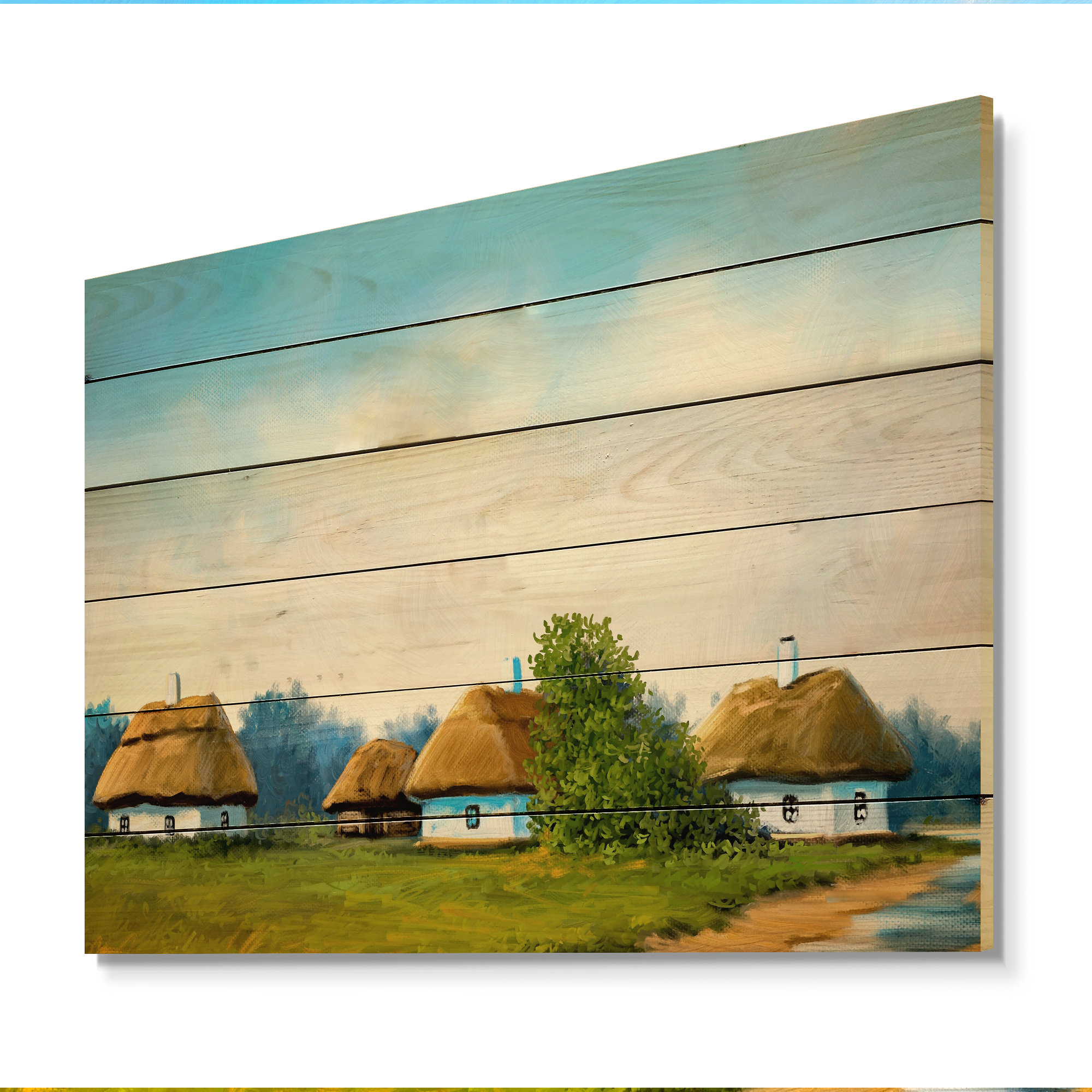 Charlton Home® Traditional House In The Village IX - Traditional Wood ...