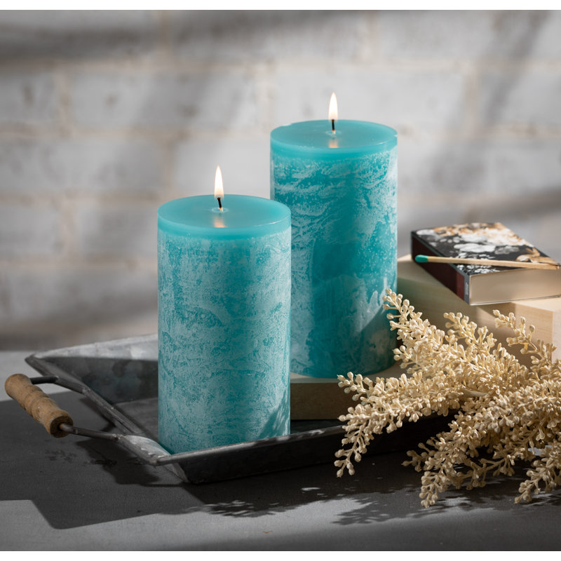 Clover Lane Vance Kitira Unscented Pillar Candle & Reviews | Wayfair