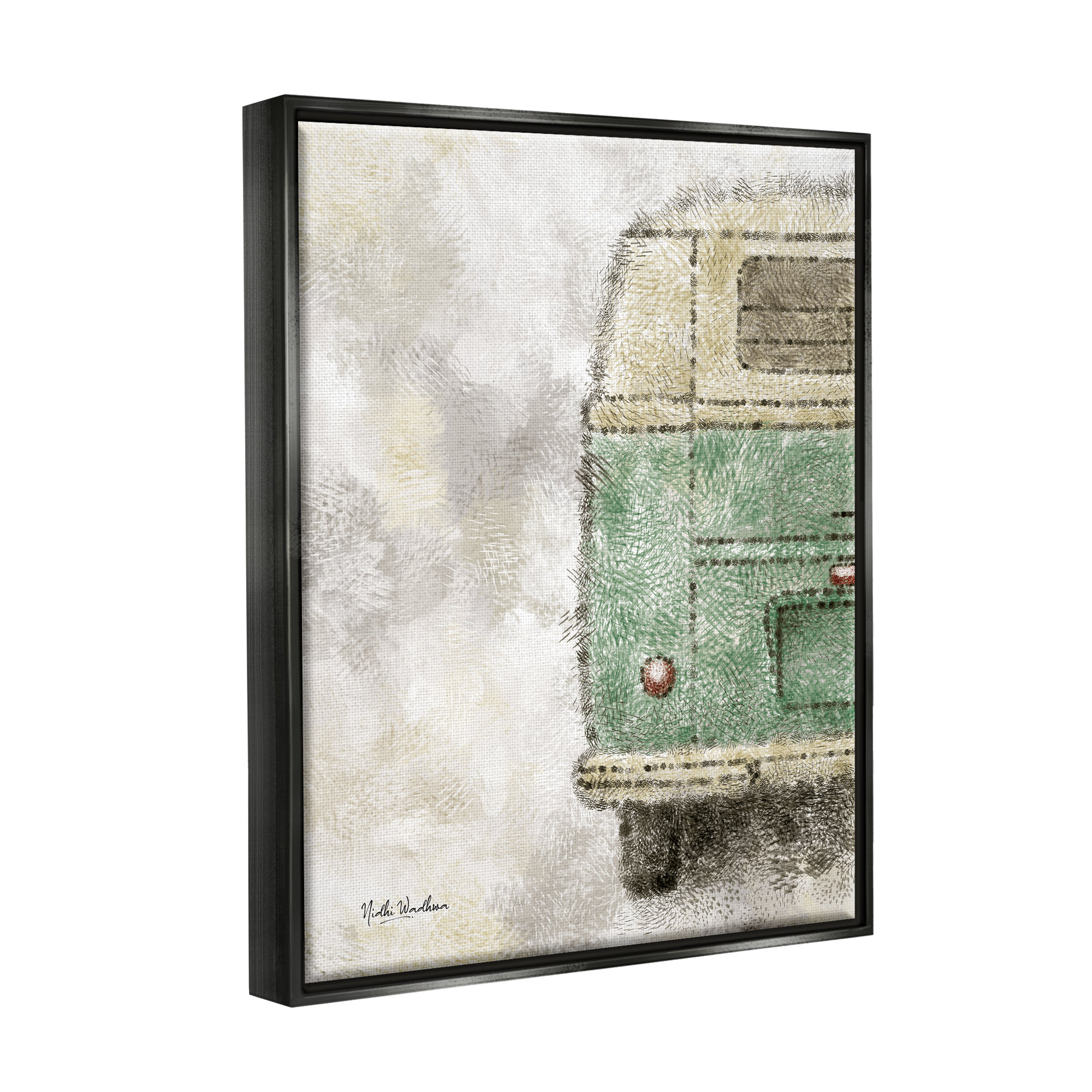 Winston Porter Meaghen Abstract Minibus View Framed On Canvas by Nidhi ...