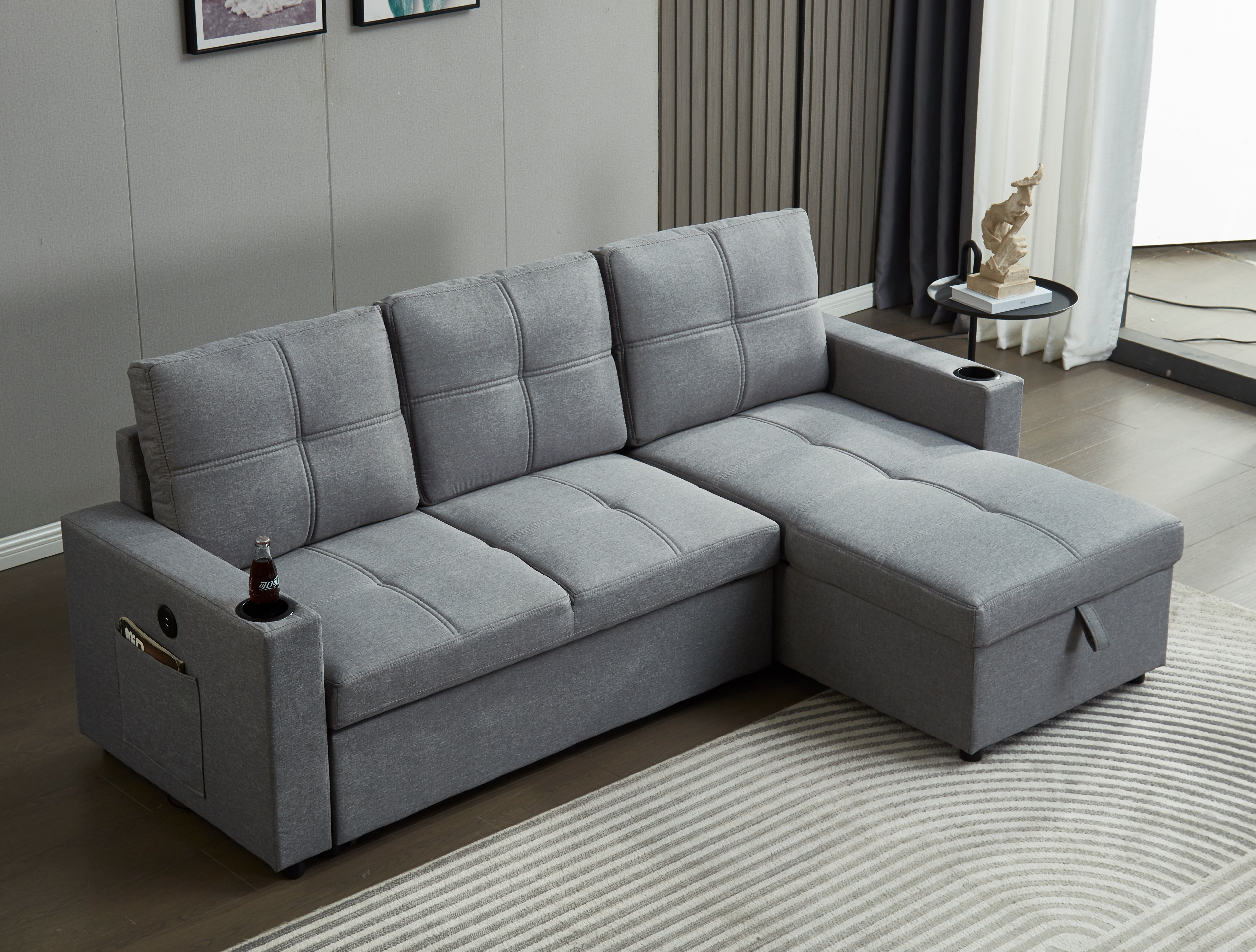 Ebern Designs Alyea 3 - Piece Upholstered Sectional - Wayfair Canada