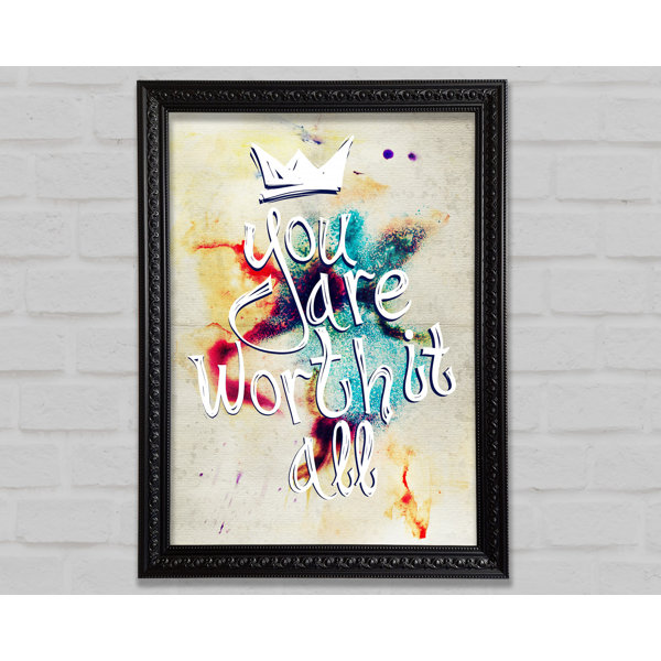 Bright Star You Are Worth It All - Single Picture Frame Art Prints ...