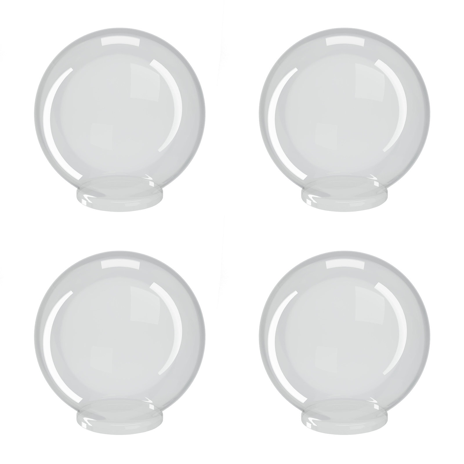 Solus 6 in. Acrylic Globes with 3.14 in. Outside Diameter Fitter Neck ...