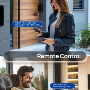 Blacksmith Fingerprint Door Knob, Smart APP Control Lock Deadbolt ...