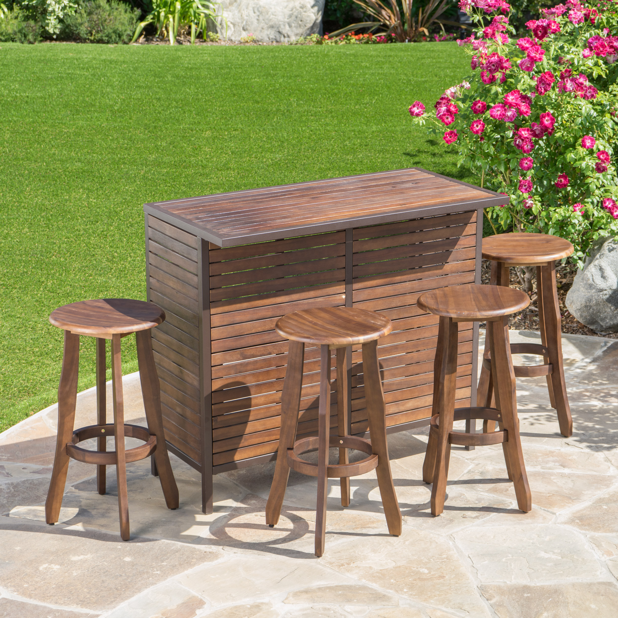 Loon Peak® Rockridge Home Bar Set & Reviews | Wayfair