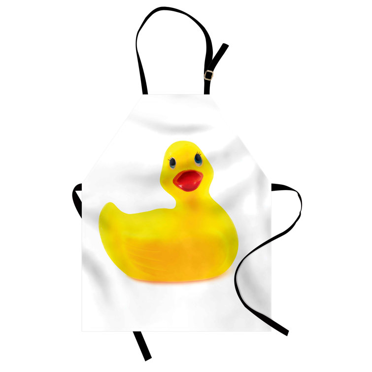 Bless international East Urban Home Rubber Duck Apron Unisex, Yellow ...