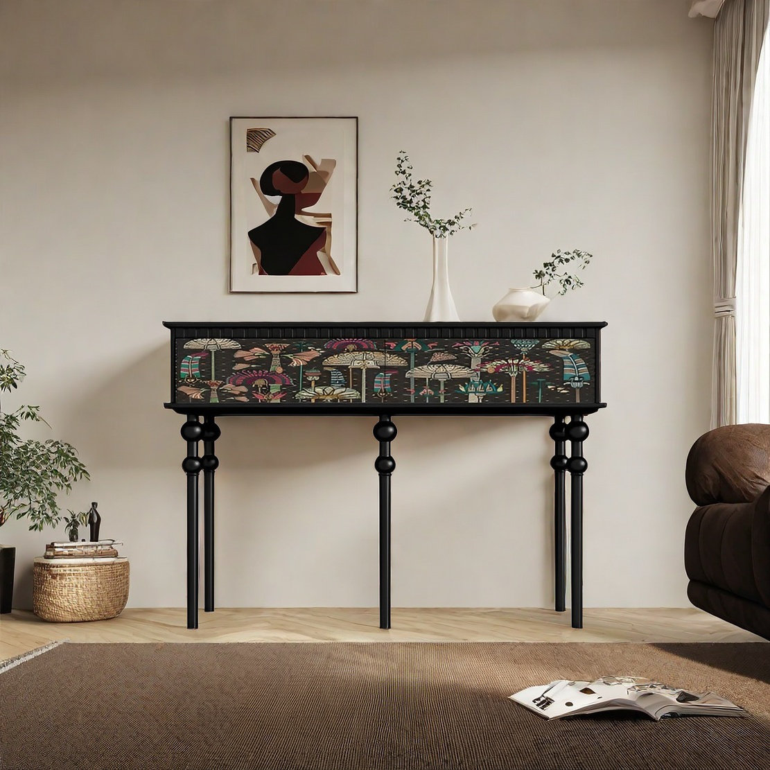 Liu's ink furniture Retro Minimalist Multifunctional Console Table ...