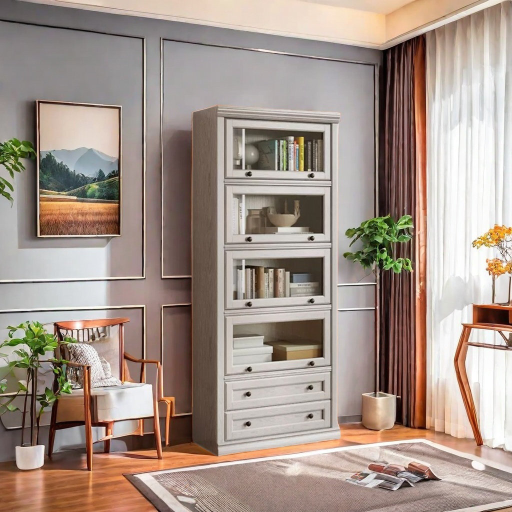 Parttlion Dust-proof solid wood bookcase | Wayfair