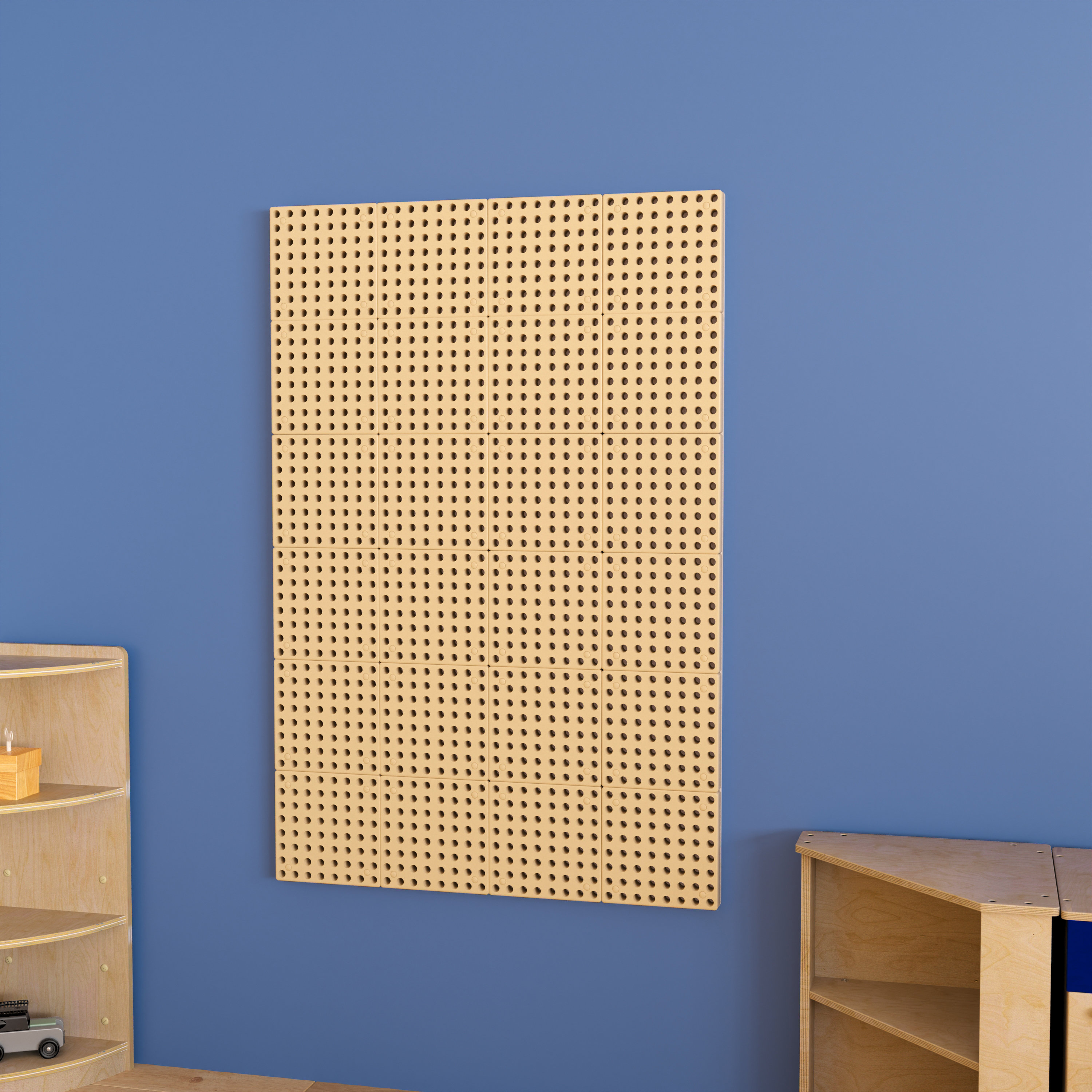 Bright Beginnings Commercial Grade Peg Panel for Modular STEAM Wall ...