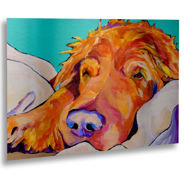 Trademark Art Pat Saunders Snoozer King On Metal by Pat Saunders-White ...