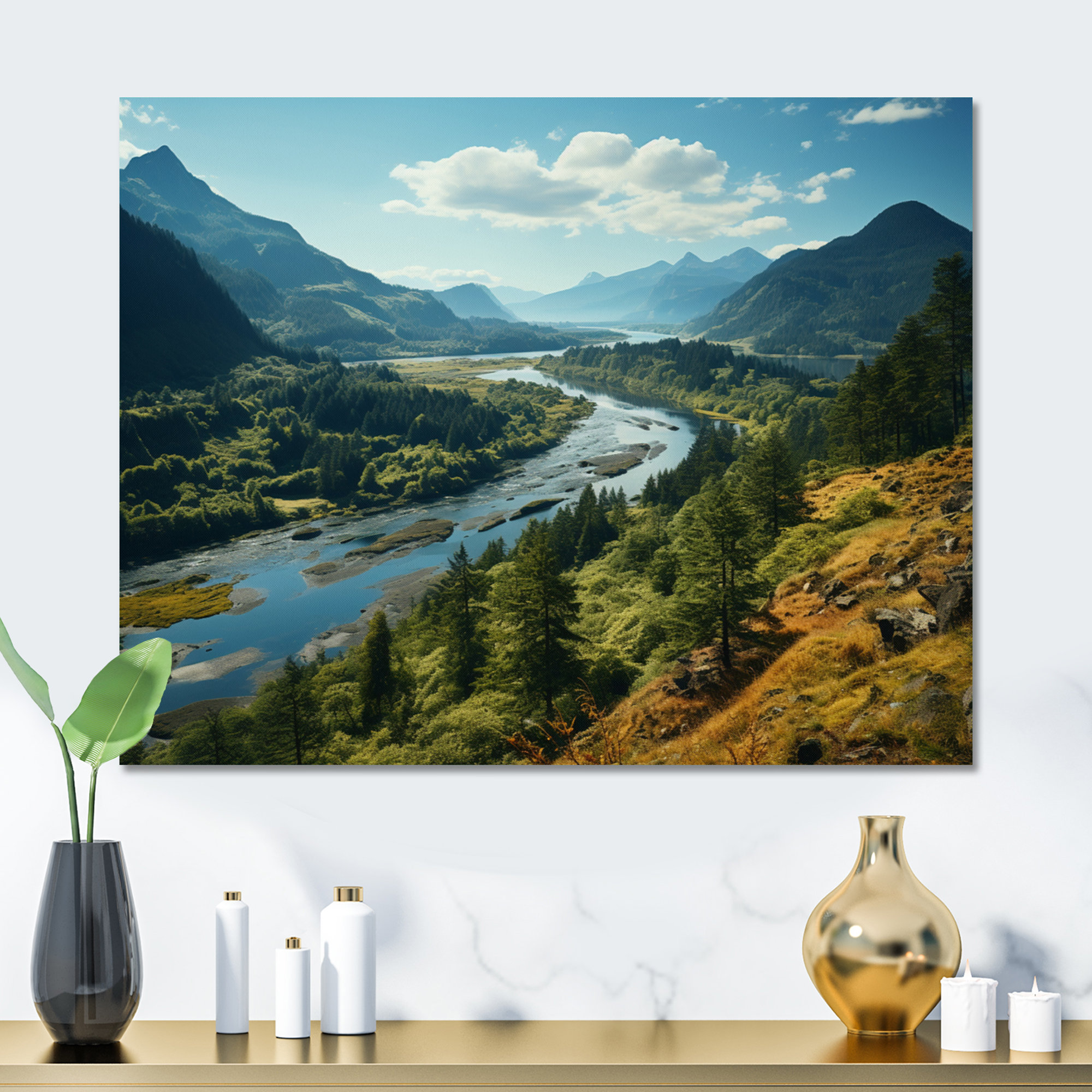 Millwood Pines USA Columbia River Gorge Landscape I - USA Metal Wall ...