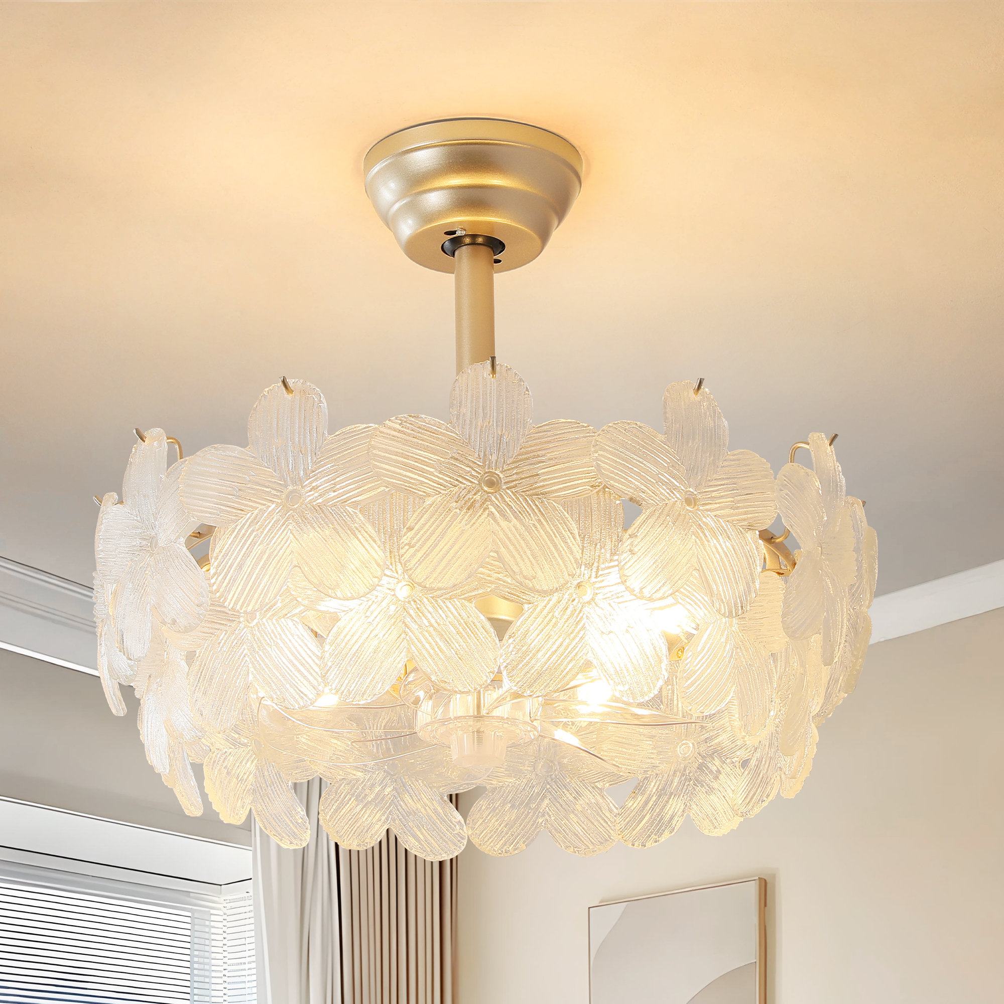 Mercer41 Shrewsbury 20'' Modern Ceiling Fan With Light Kit And Remote ...