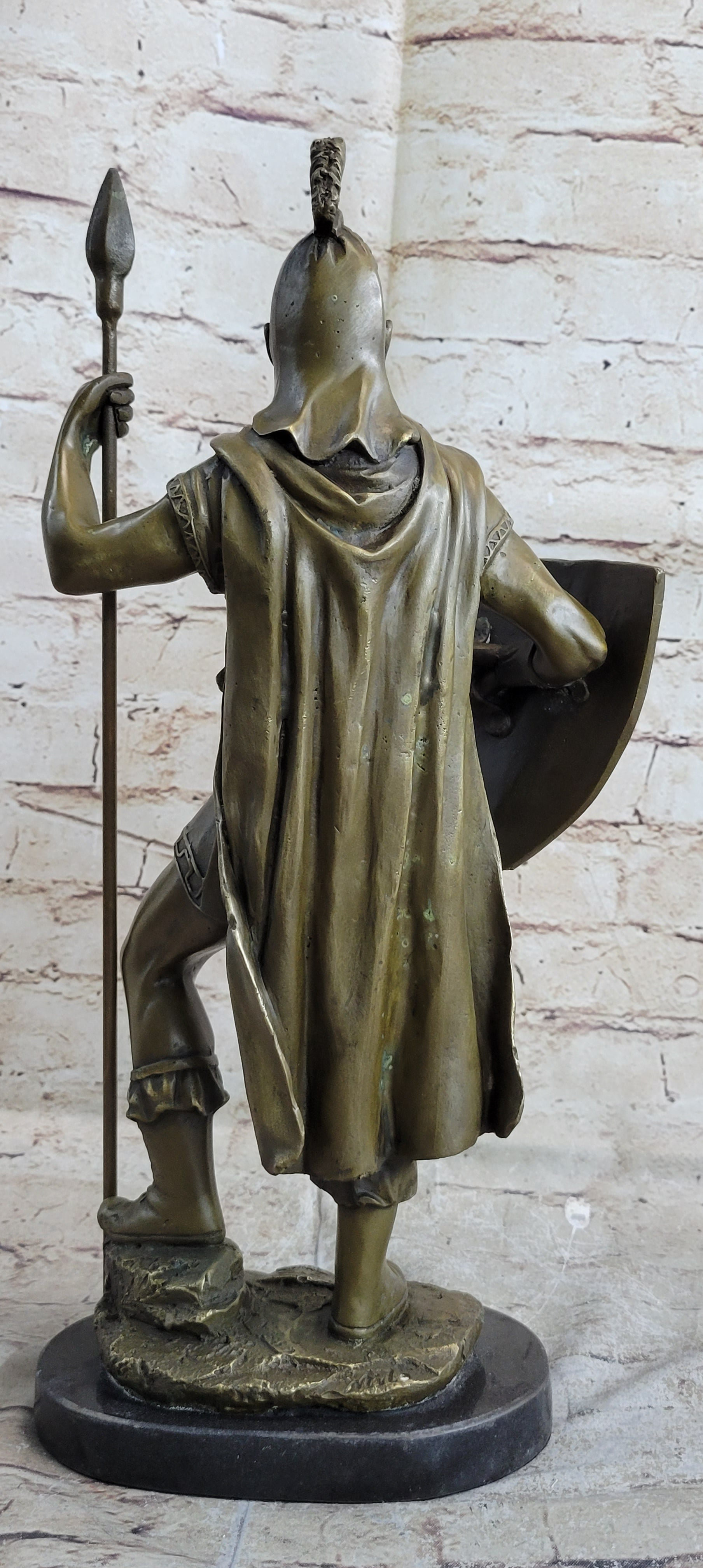 Charlton Home® Willy Hand Crafted Roman Warrior W/ Sword And Spear ...