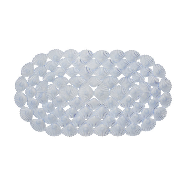 Symple Stuff Tabiauea Oval Plastic/Vinyl Shower mat & Reviews | Wayfair