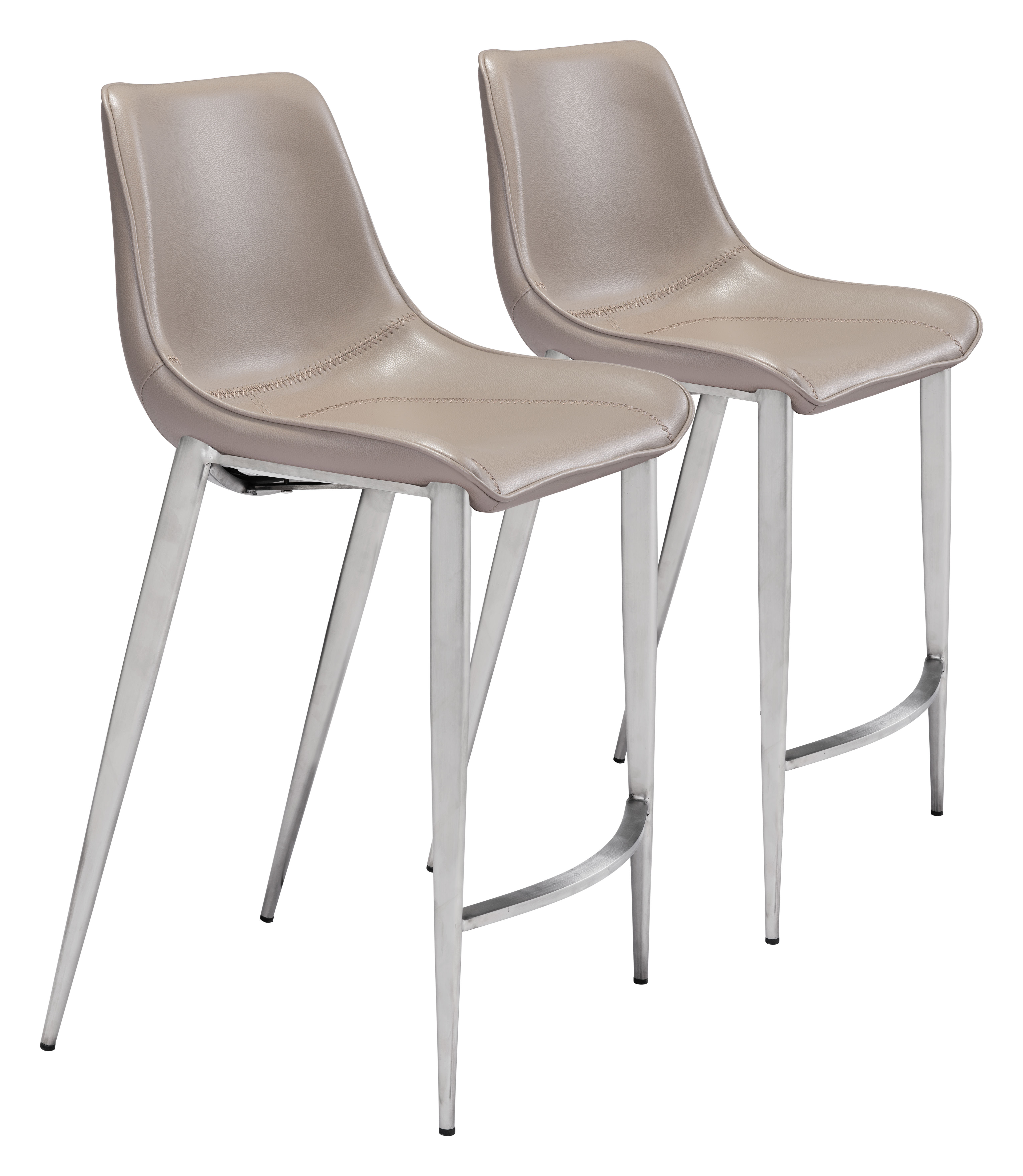 Zuo Hospitality Magnus Chair Grey & Silver - Wayfair Canada