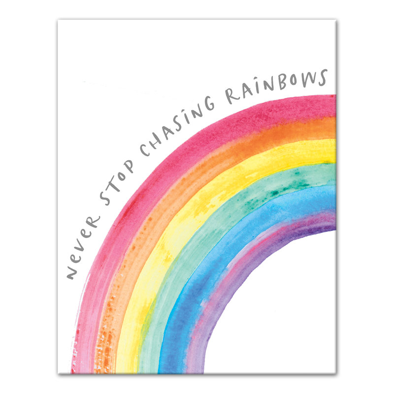 Harriet Bee Kwong Never Stop Chasing Rainbows Canvas Art | Wayfair