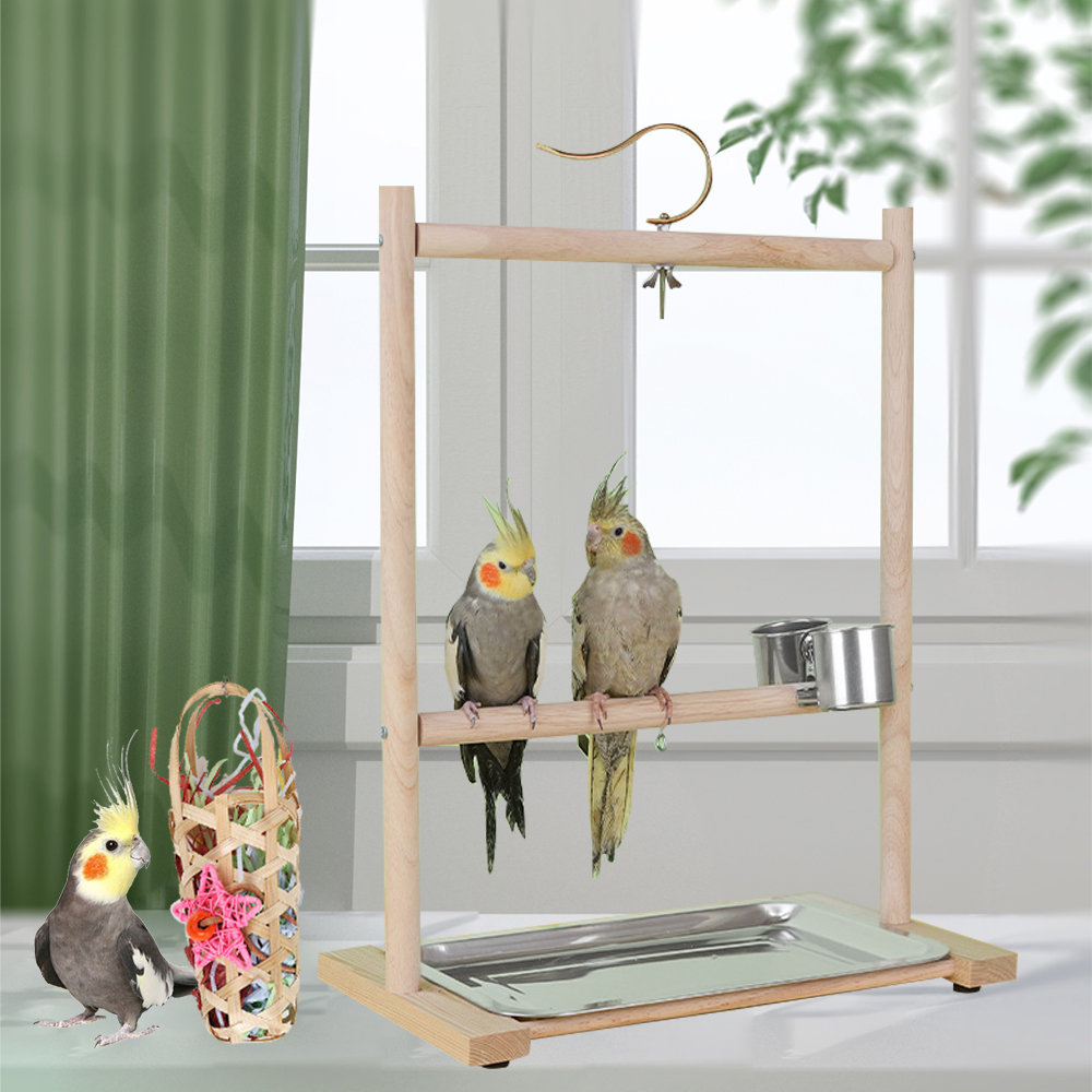 UMMA, LLC 18.9'' Bird Play Stand for Table Top | Wayfair