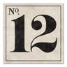 Williston Forge 'Vintage Number 12 Sign' Textual Art on Canvas | Wayfair